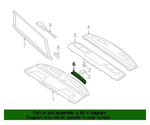 51468174174 - 1995-2001 BMW Vent Grille (51-46-8-174-174) | BMW of ...