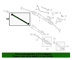 2009-2014 Nissan Murano Rack 49271-1AA0A | TascaParts.com