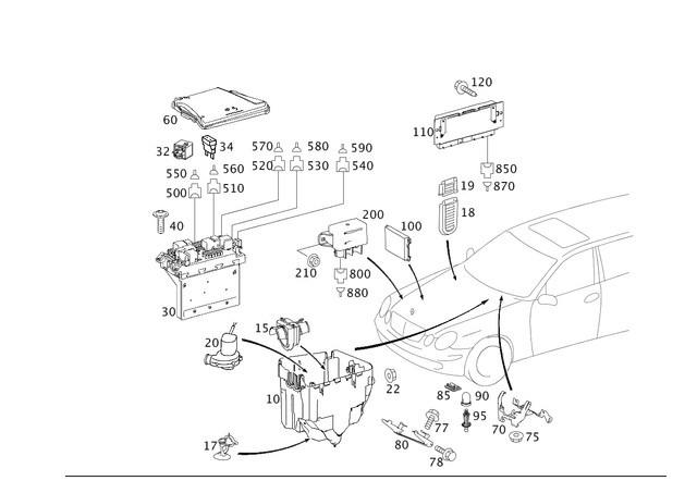 1998-2024 Mercedes-Benz Control Unit 211-540-61-45 | Mercedes-Benz Parts