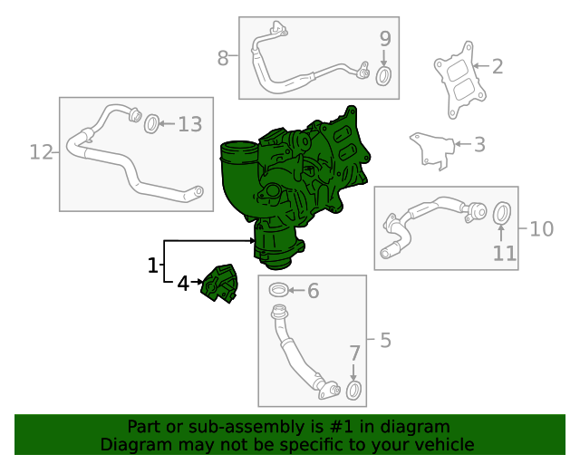 Genuine Porsche PAC-145-874-A |Turbocharger | FREE Shipping on Most ...