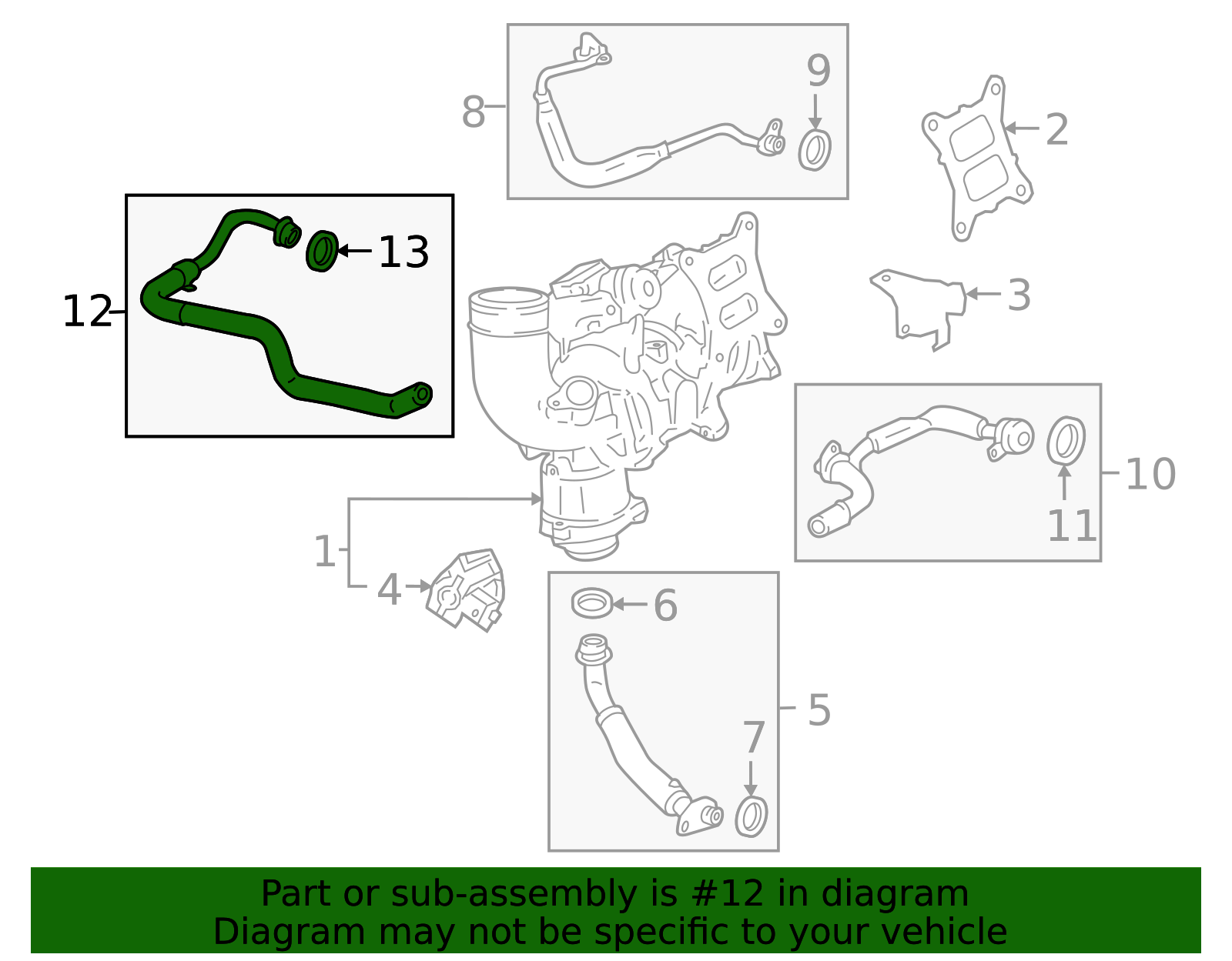 2019-2021 Porsche Macan Coolant Line PAC-121-492 | OEM Parts Online