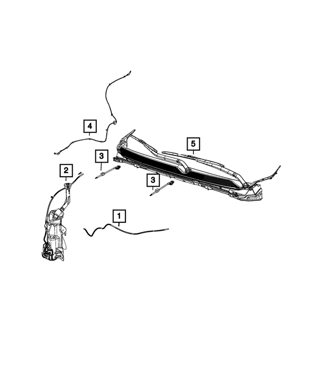 2017-2025 Chrysler Windshield Washer Hose 68229317AB | Mopar eStore