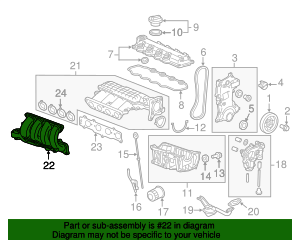17100-RB1-000 - Intake Manifold 2009-2016 Honda | Honda Parts Online