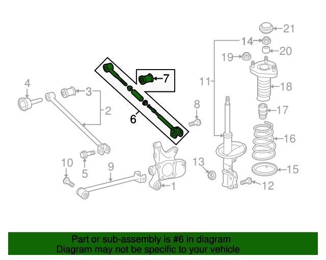 2008-2011 Toyota Rear Control Arm 48740-48040 | Toyota Parts Center