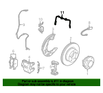 34306790550 - 2006-2016 BMW Brake Hose (34-30-6-790-550) | BMW of South ...
