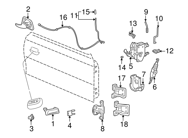 1985-2004 Ford Cylinder & Keys Retainer F58Z-1622023-AA | QuirkParts