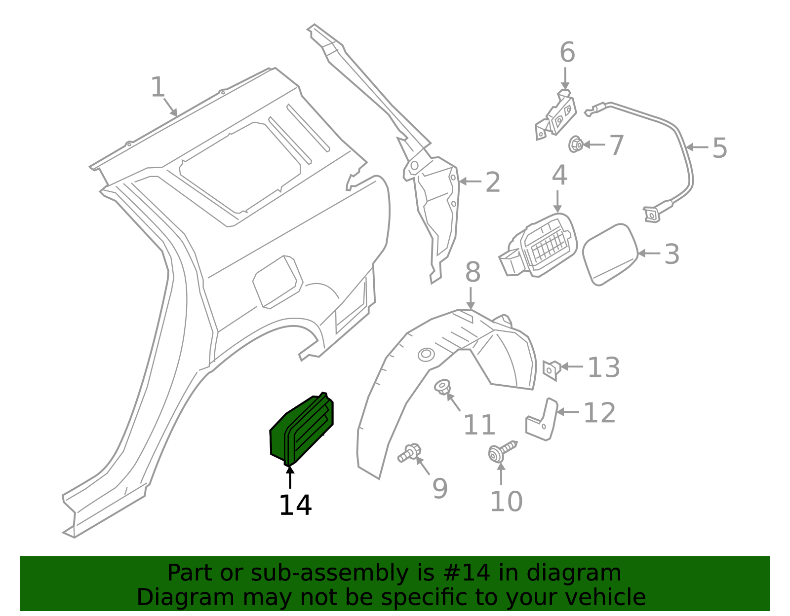 97510-S1000 - High-Quality Quarter Panel Vent for 2019-2025 Hyundai ...