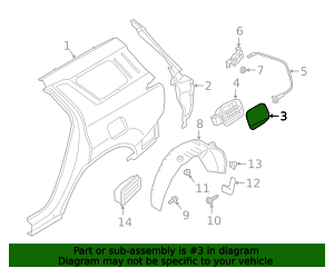 69511-S8000 - Fuel Filler Door 2020-2022 Hyundai Palisade ...