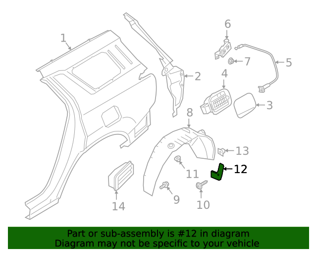 2020-2022 Hyundai Palisade Mud Guard 86842-S8000 | OEM Parts Online