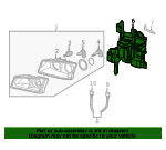 2003-2007 Chevrolet Passenger Side Headlamp Housing Support 15798922 GM ...