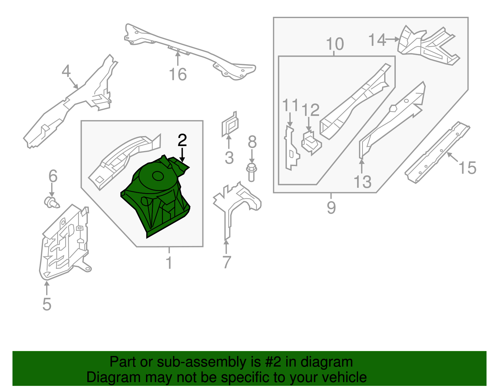 2013-2018 Nissan Altima Apron Panel F4140-9HSMA | Temecula Nissan Parts