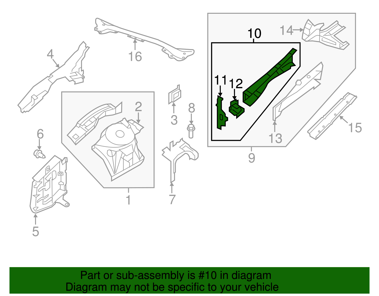 G5110-3TAMA - Side Member Rail - 2013-2023 Nissan | Nissan OEM Parts Direct