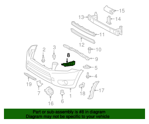 2006-2012 Toyota RAV4 Bumper Cover Stay (Right, Front) 52535-0R010 ...