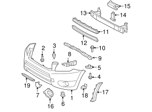 2006-2012 Toyota RAV4 Bumper Cover Stay (Right, Front) 52535-0R010 ...
