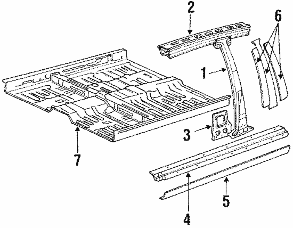 1989-1992 Hyundai Sonata Pillar Tape 86361-33A00 | Hyundai Wholesale Direct