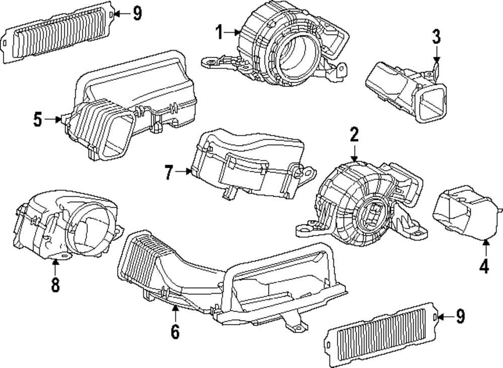 2024-2025 Toyota Grand Highlander Drive Motor Battery Pack Air Filter ...