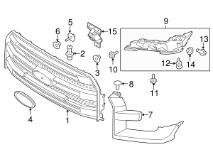 FL3Z-8200-MA - Grille 2015-2017 Ford F-150 | Ford OEM Parts Direct
