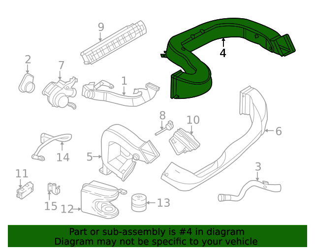 223-831-39-00 - Outer Duct 2021-2024 Mercedes-Benz | Mercedes-Benz USA ...