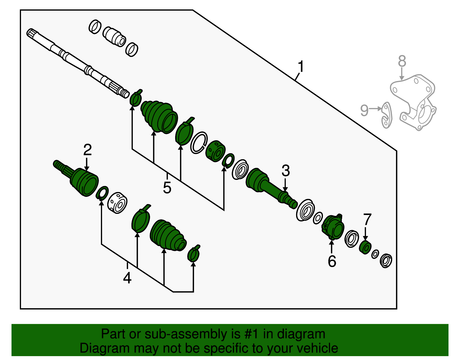 2019-2024 Nissan Murano Axle Assembly 39101-5BF0D | Kline Nissan