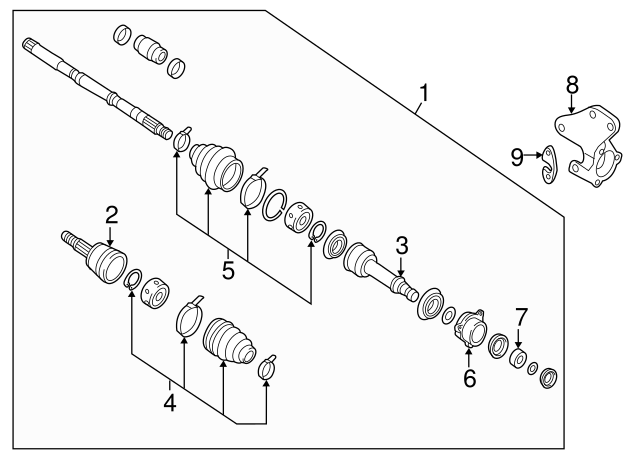 2013-2024 Nissan Cv Axle Shaft Carrier Bearing Bracket 39780-3JA0A ...