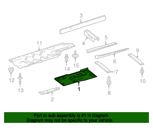 246-610-07-00 - Floor Pan 2014-2020 Mercedes-Benz | Mercedes-Benz USA Parts