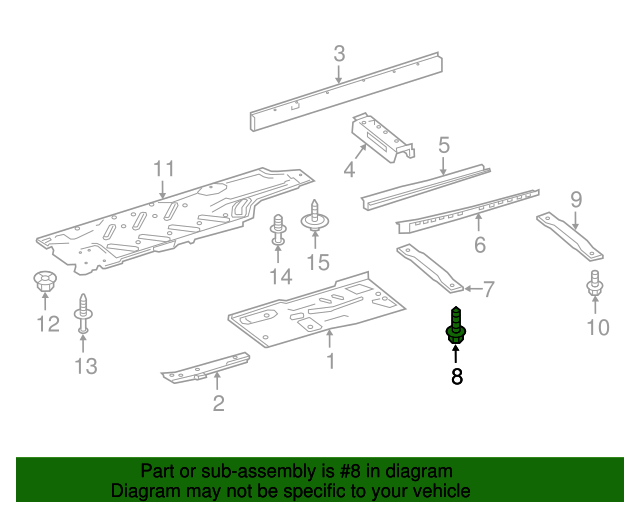 910105-010009 - Stabilizer Bar Bolt 1998-2023 Mercedes-Benz | Mercedes ...