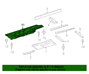 246-684-02-00 - Floor Pan Splash Shield 2014-2020 Mercedes-Benz ...