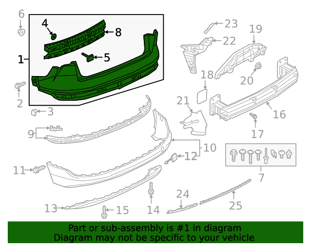 2019-2023 Audi Bumper Cover 4KE-807-067-GRU | OEM Parts Online