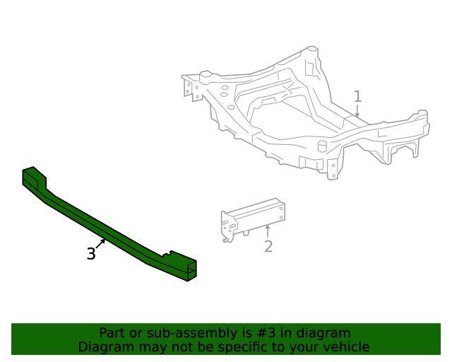 2021-2023 Toyota Mirai Reinforce Bar 52029-11010 | Toyota Parts Center