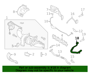 Genuine Turbocharger Coolant Line for 2019-2024 Hyundai | Part# 28250 ...
