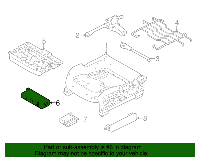 2014-2015 Land Rover Range Rover Sport Power Seat Control Module ...