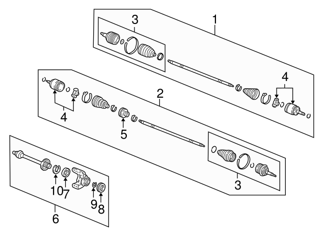 91260-S84-A01 - Seal Half Shaft (Outer) - 1998-2002 Honda Accord ...