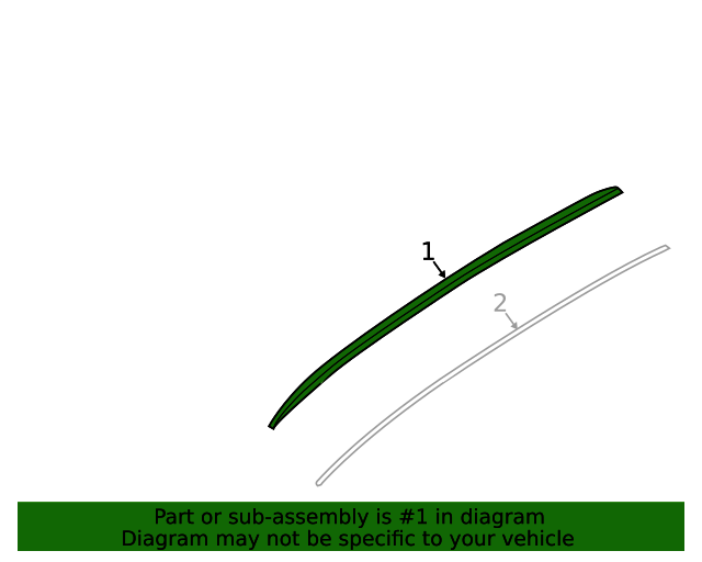 51137424711 - 2018-2022 BMW X2 Roof Rail (51-13-7-424-711) | BMW of ...