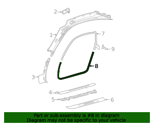 190-697-04-51-9B00 - Edge Guard 2016-2021 Mercedes-Benz | Mercedes-Benz ...
