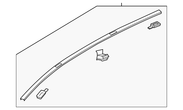 2018-2023 Mazda CX-9 Roof Molding TM52-50-9L0 | Original Mazda Parts