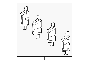 2017-2023 Mercedes-Benz Disk Brake Pad Rear 000-420-93-03 | MB OEM Parts
