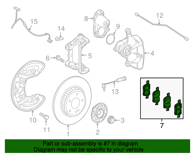 000-420-93-03 - Disk Brake Pad Rear For 2017-2023 Mercedes-Benz ...