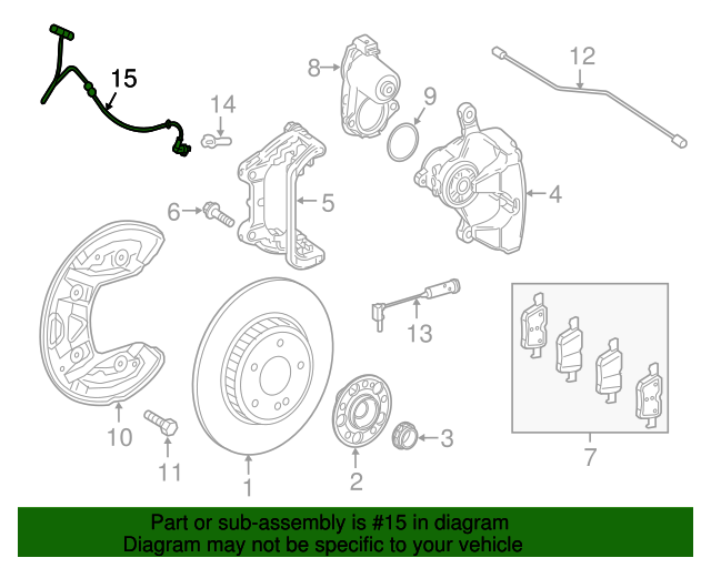 213-540-38-05 - ABS Wheel Speed Sensor Wiring Harness 2017-2020 ...