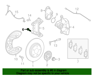 910105-012010 - Caliper Mount Bolt 2015-2023 Mercedes-Benz | Mercedes ...