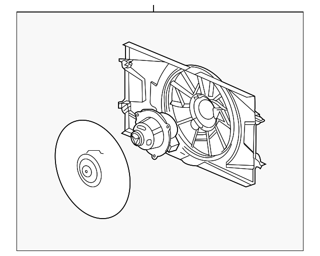 2005-2010 GM Engine Cooling Fan with Shroud 19417092 GM | GMPartsDirect.com