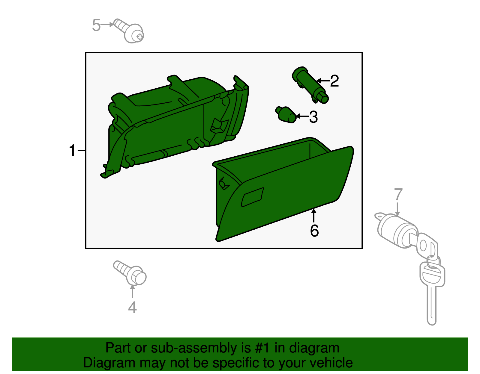 2011-2014 Toyota Sienna Glove Box Assembly 55045-08020-B0 | Toyota ...