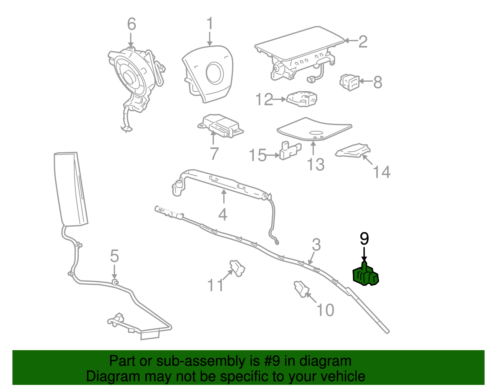 85598011 - Ft Impact Sensor 2007-2008 GM | Big 3 Auto Parts