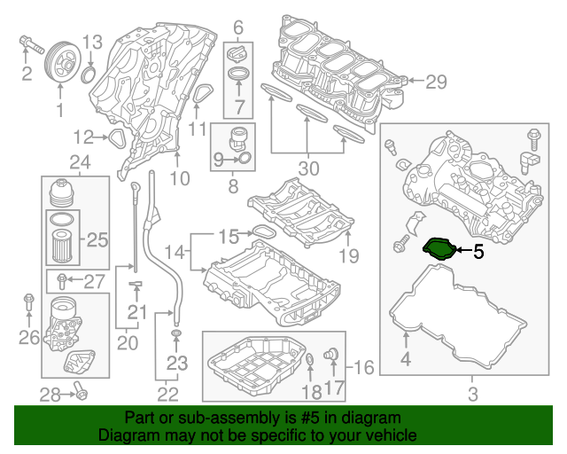 2012-2019 Hyundai Valve Cover Seal 22443-3CGB0 | OEM Parts Online
