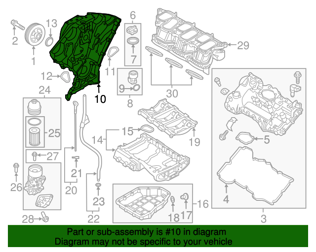 2010-2019 Hyundai Timing Cover 21351-3CAA3 | OEM Parts Online