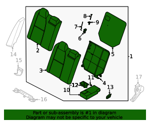 2020-2022 Nissan Sentra Seat Back Assembly 87650-6LB2A | TascaParts.com