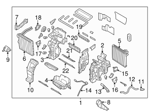 Genuine OEM HVAC Blend Door Actuator Part# 97159-1H050 Fits 2011-2018 ...