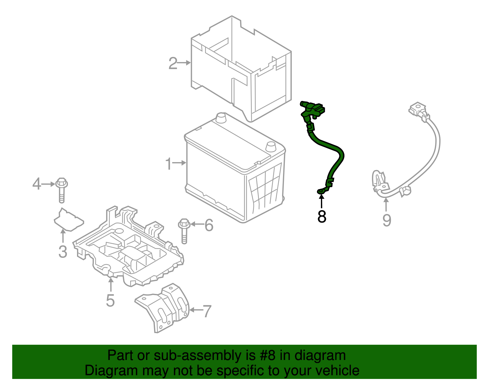 37180-3V000 - Battery Cable 2012-2014 Hyundai Azera | AutoNation Parts
