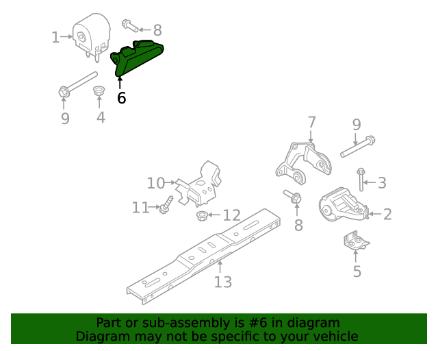 2021 Ford F-150 Mount Bracket ML3Z-6030-F | QuirkParts
