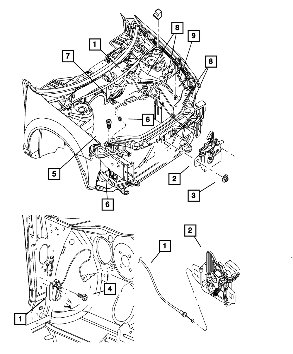 2001-2020 Mopar Hood Prop Rod Pivot Bushing 4880116AA | Mopar eStore