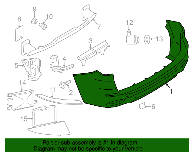 2014-2018 BMW X5 Bumper Cover 51-12-8-058-060 | BMWPartsDirect.com